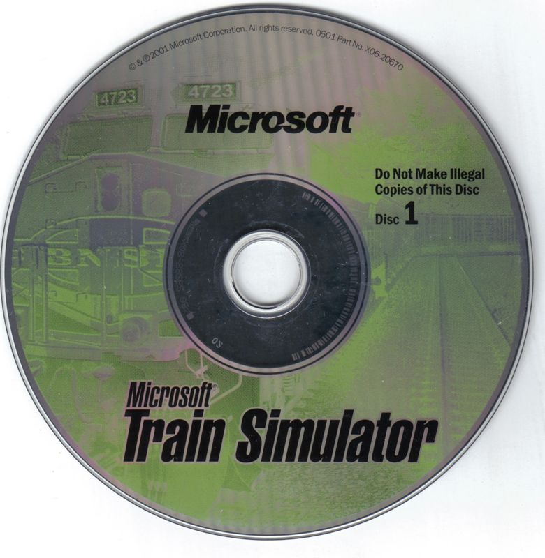 Microsoft Train Simulator cover or packaging material - MobyGames
