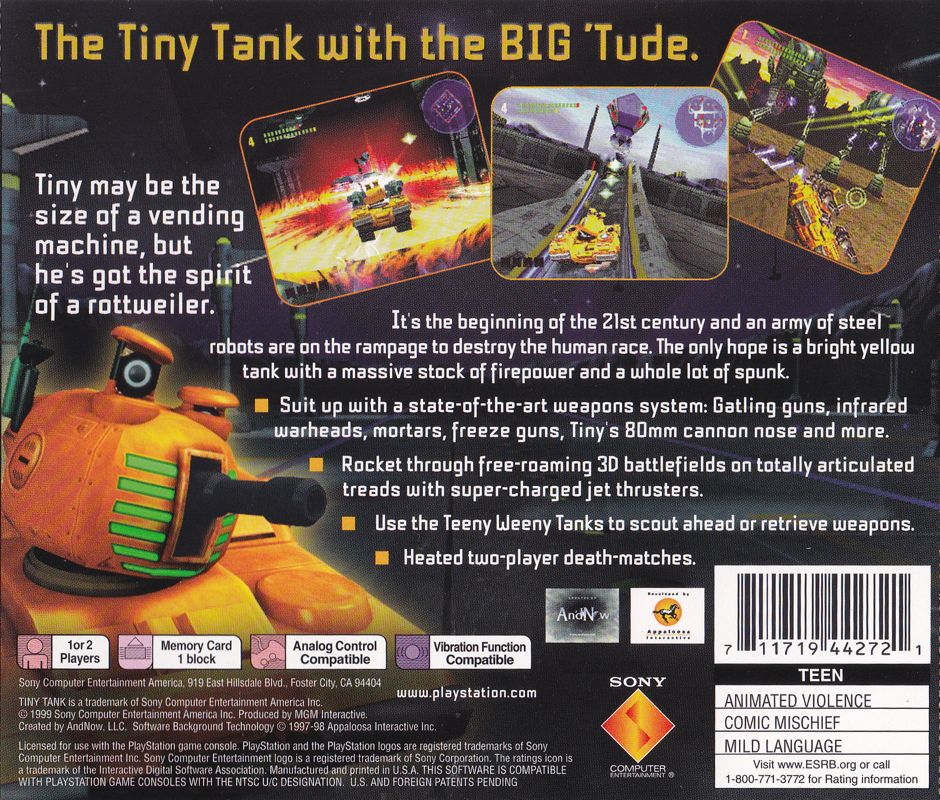 Tiny Tank cover or packaging material - MobyGames
