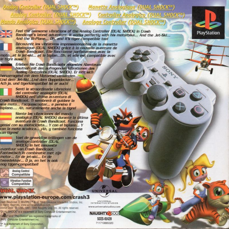 Crash Bandicoot: Warped cover or packaging material - MobyGames