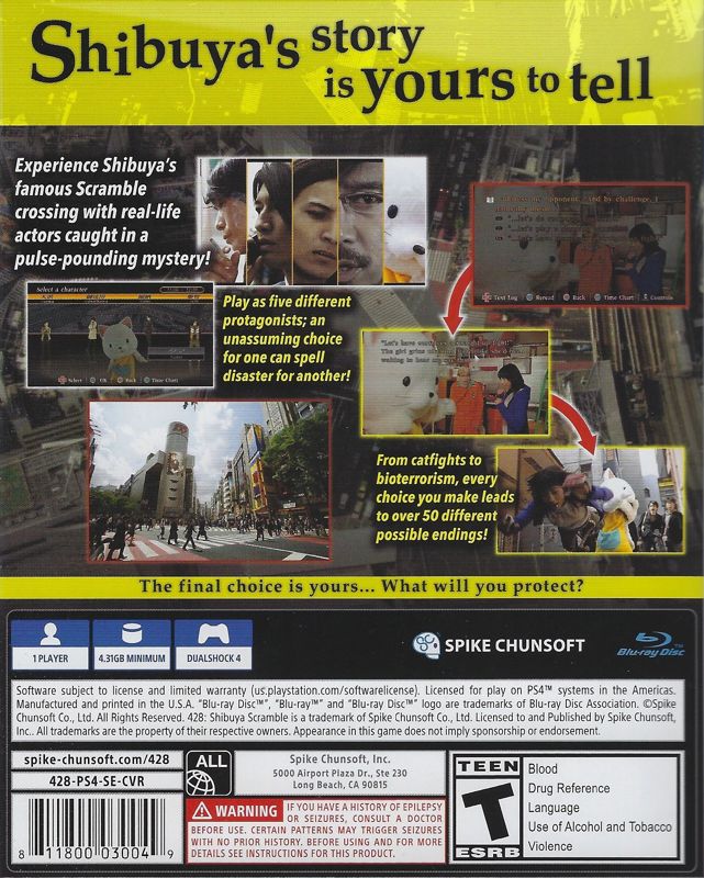 428: Shibuya Scramble cover or packaging material - MobyGames