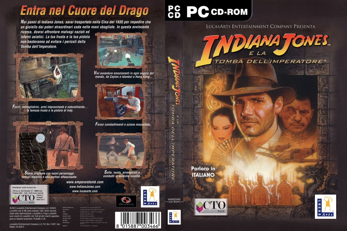 Indiana Jones and the Emperor's Tomb cover or packaging material ...