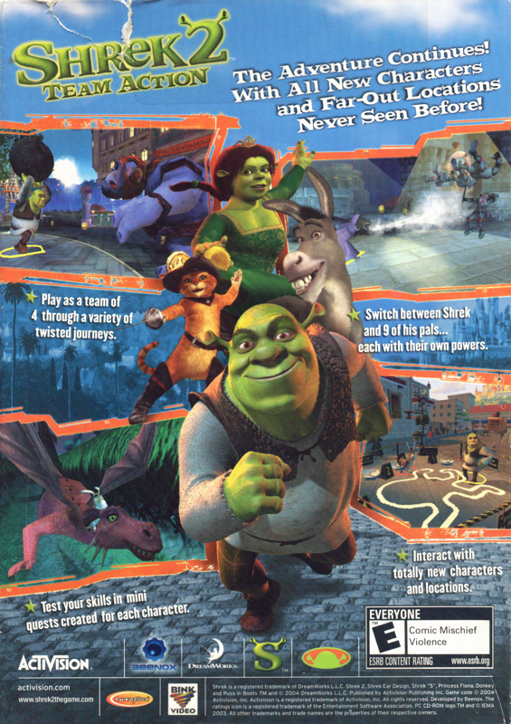 Shrek 2 cover or packaging material - MobyGames