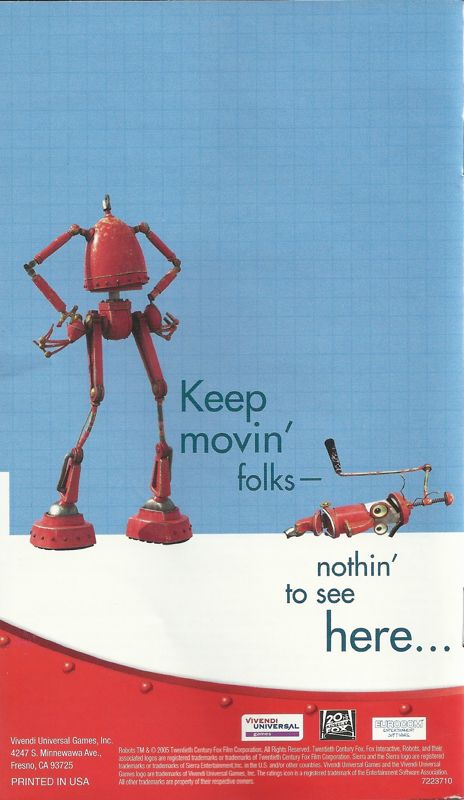 Robots cover or packaging material - MobyGames