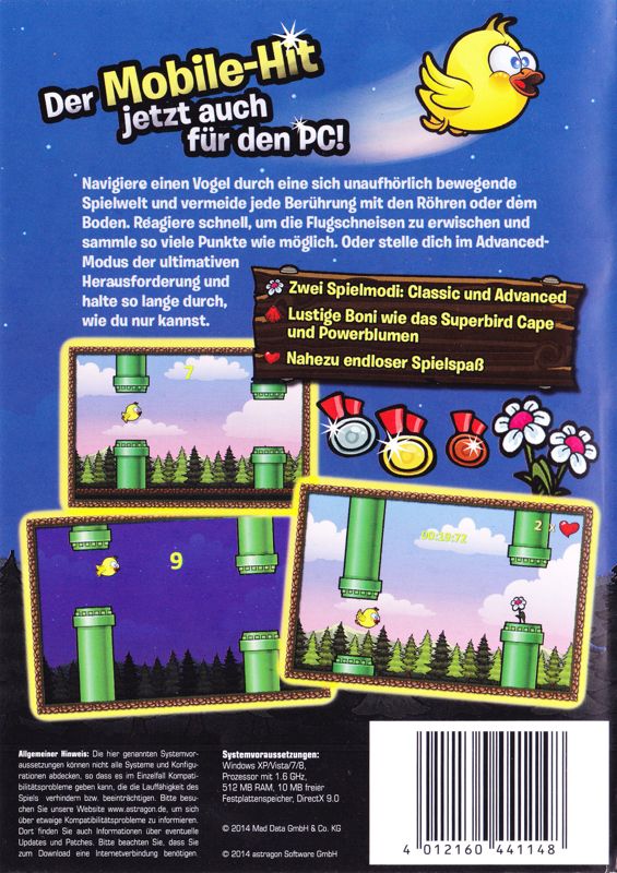 Flappy Bird HD cover or packaging material - MobyGames