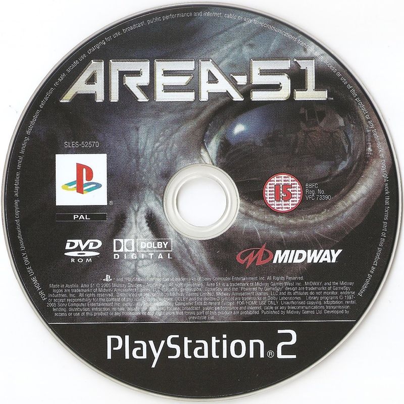 Area-51 cover or packaging material - MobyGames