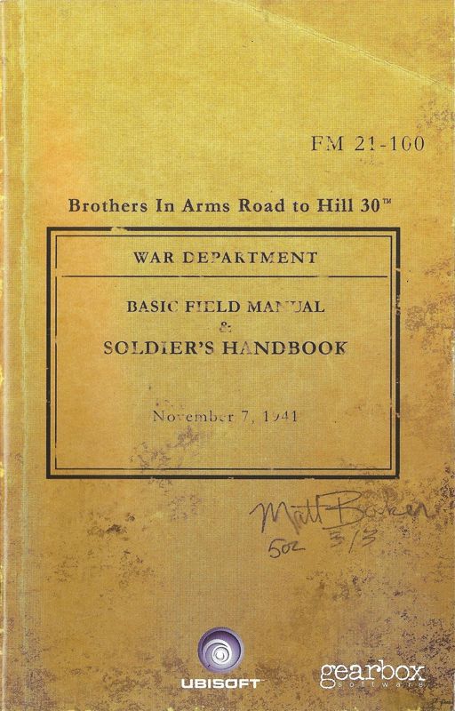 Brothers in Arms: Road to Hill 30 cover or packaging material - MobyGames
