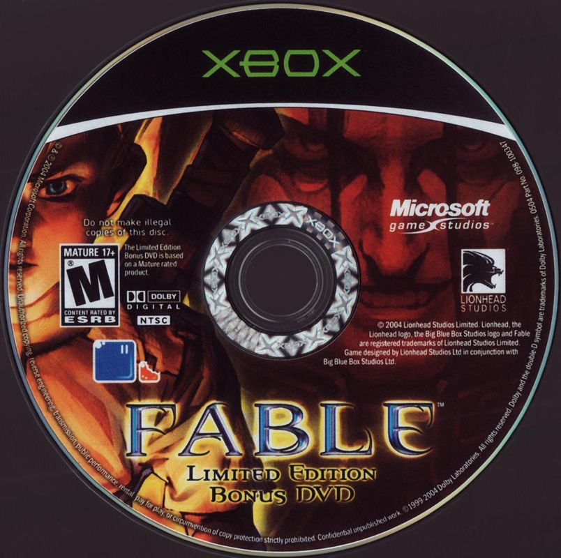 Fable (Preorder Edition) cover or packaging material - MobyGames
