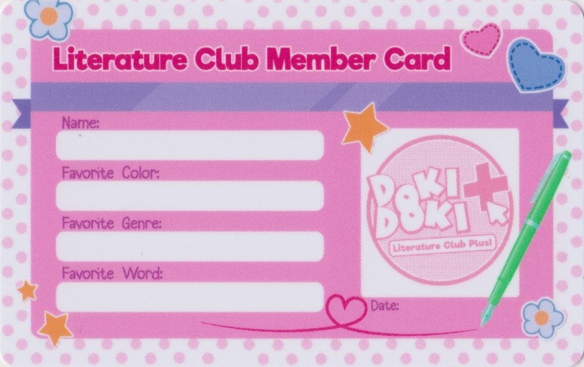 Doki Doki Literature Club Plus! cover or packaging material - MobyGames