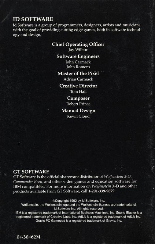 Wolfenstein 3D cover or packaging material - MobyGames