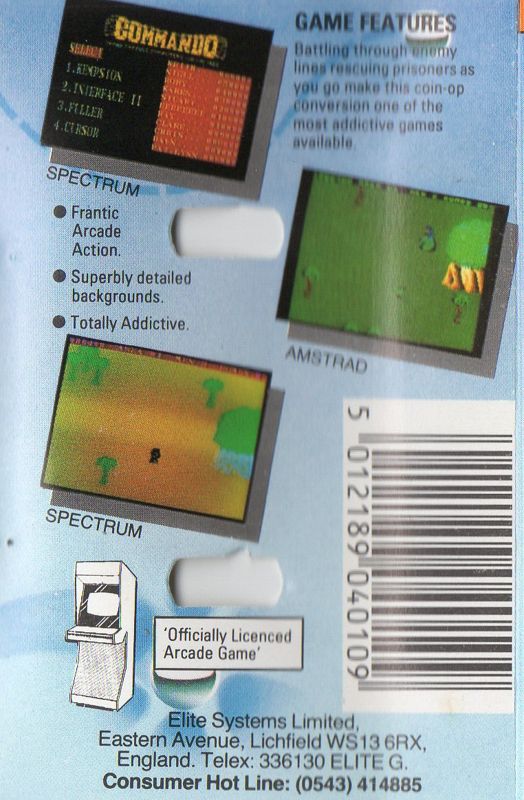 Commando cover or packaging material - MobyGames