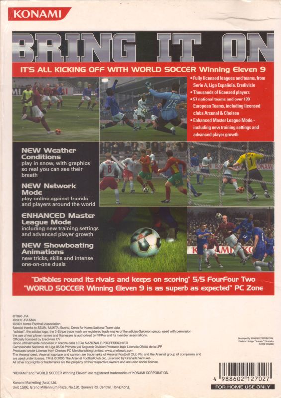World Soccer: Winning Eleven 9 cover or packaging material - MobyGames