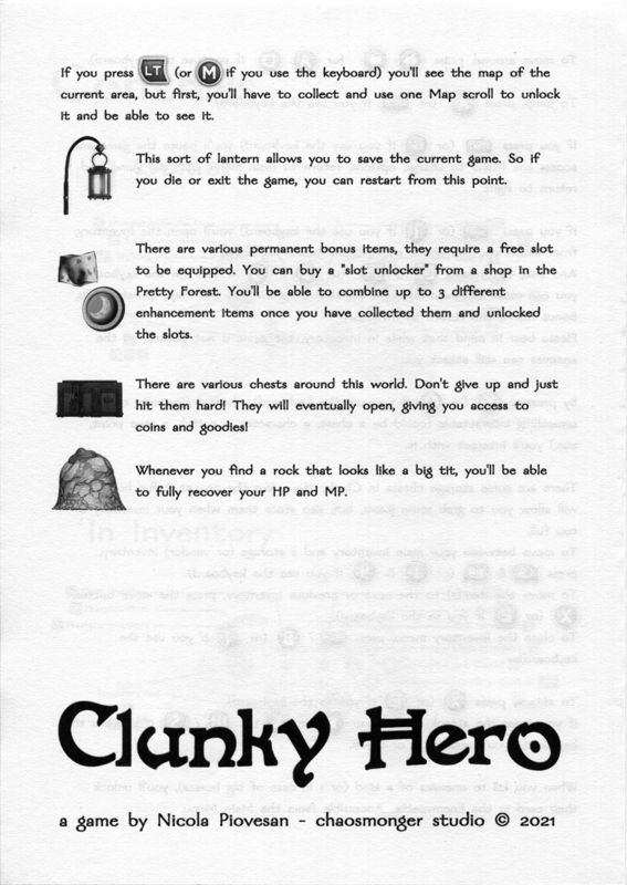 Clunky Hero (Limited Edition) cover or packaging material - MobyGames