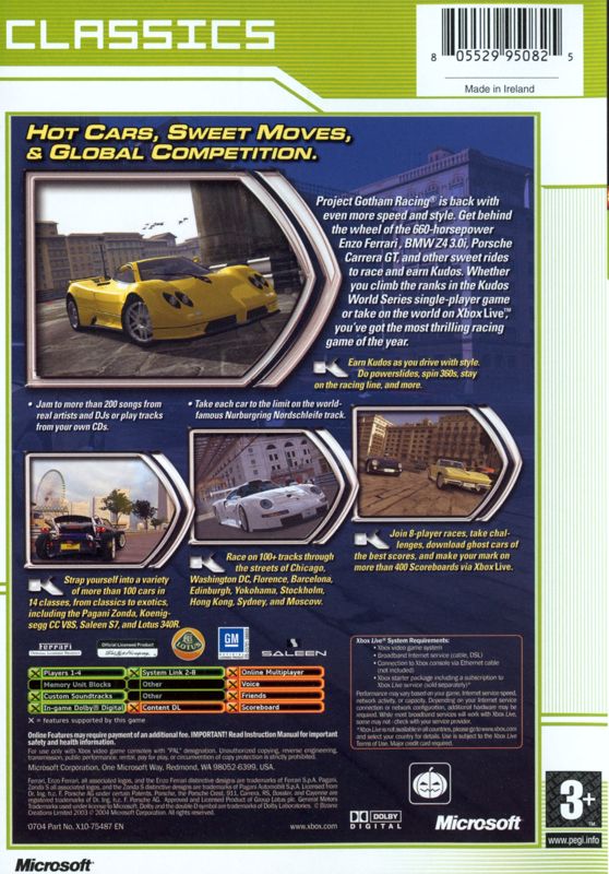 Project Gotham Racing 2 cover or packaging material - MobyGames