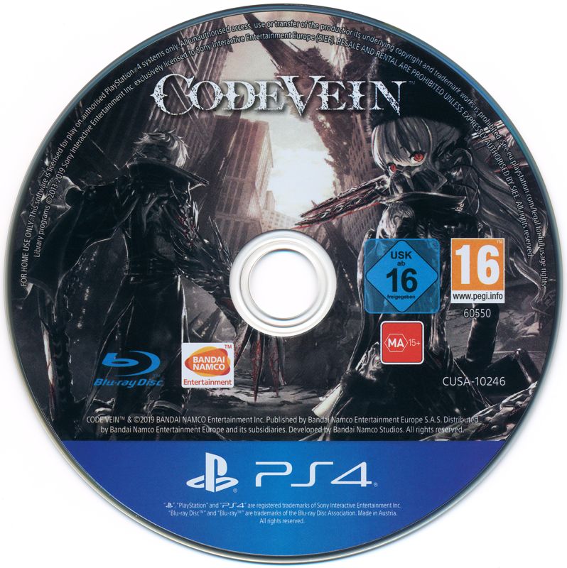 Code Vein cover or packaging material - MobyGames