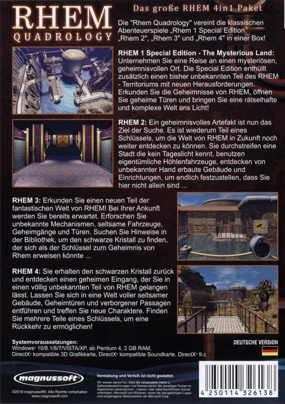 Rhem Quadrology cover or packaging material - MobyGames