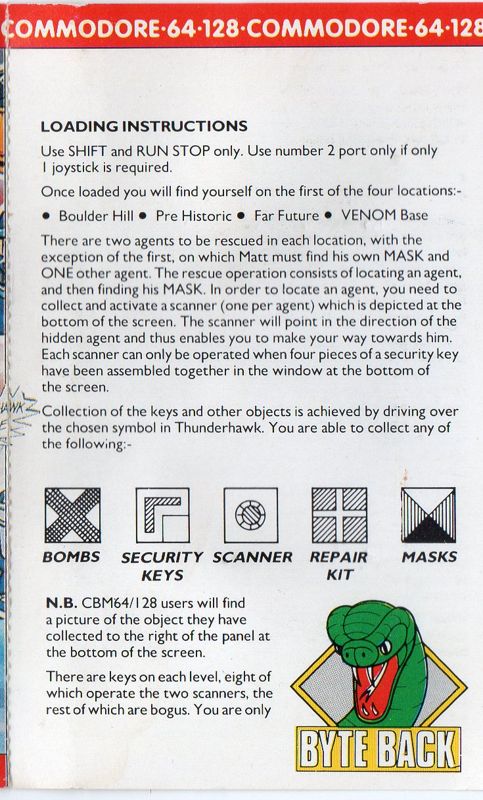 MASK cover or packaging material - MobyGames