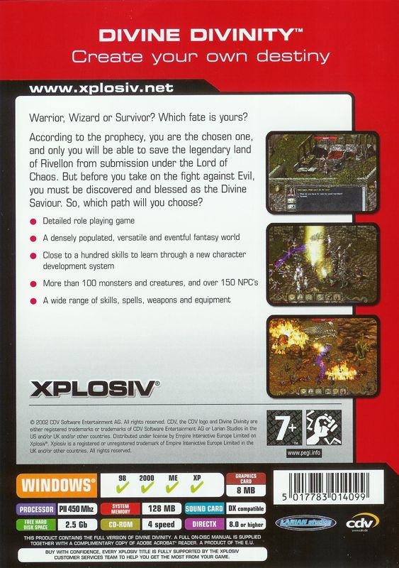 Divine Divinity cover or packaging material - MobyGames