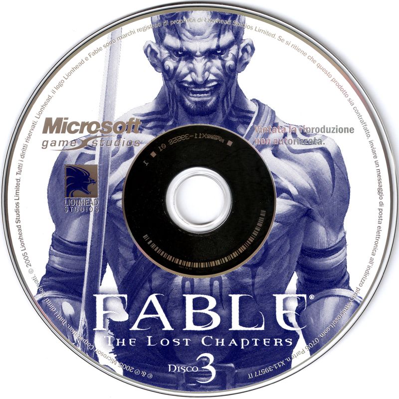 Fable: The Lost Chapters cover or packaging material - MobyGames