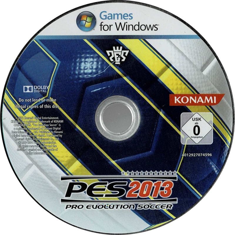 PES 2013: Pro Evolution Soccer cover or packaging material - MobyGames