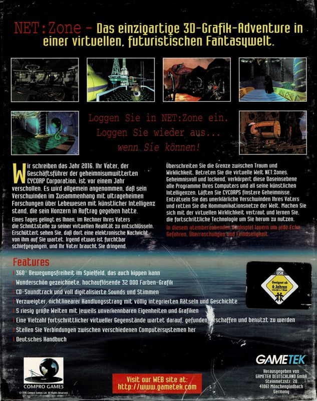 NET:Zone cover or packaging material - MobyGames