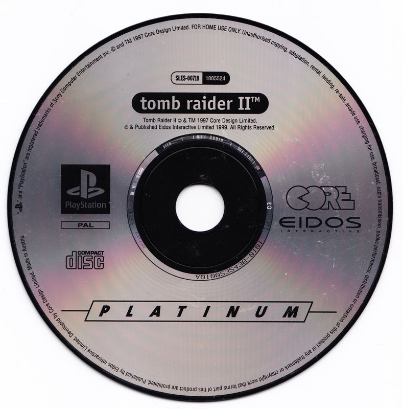 Tomb Raider II cover or packaging material - MobyGames