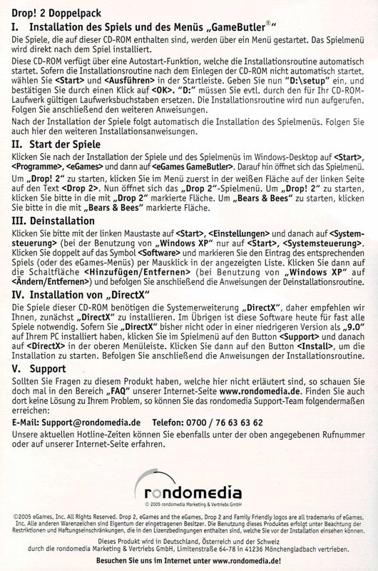 eGames Doppelpack: Drop! 2 - Bees & Bears cover or packaging material ...