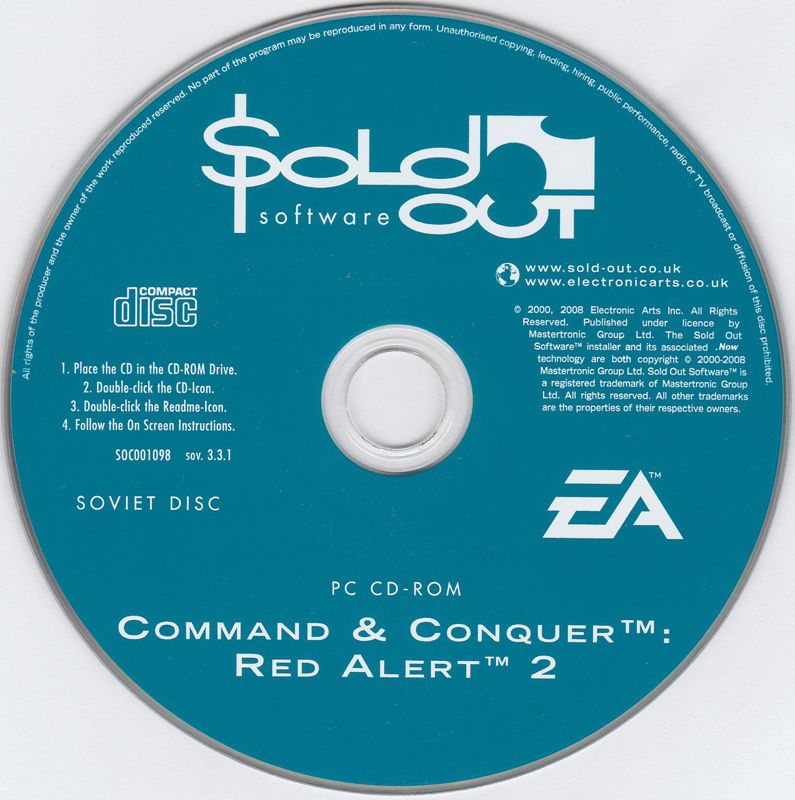 Command & Conquer: Red Alert 2 cover or packaging material - MobyGames