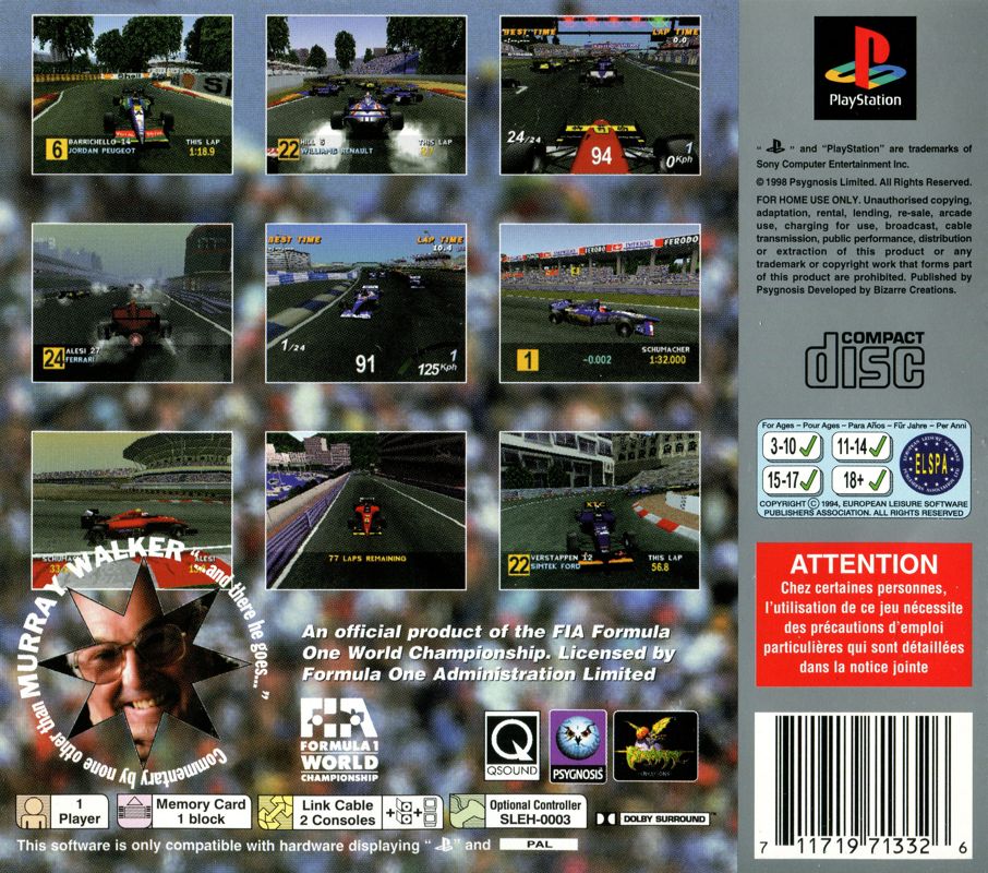 Formula 1 cover or packaging material - MobyGames