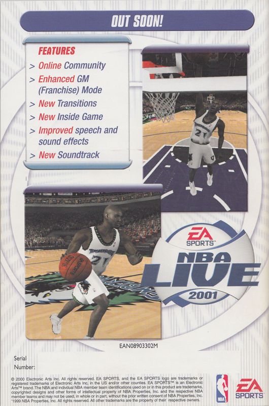 NHL 2001 cover or packaging material - MobyGames