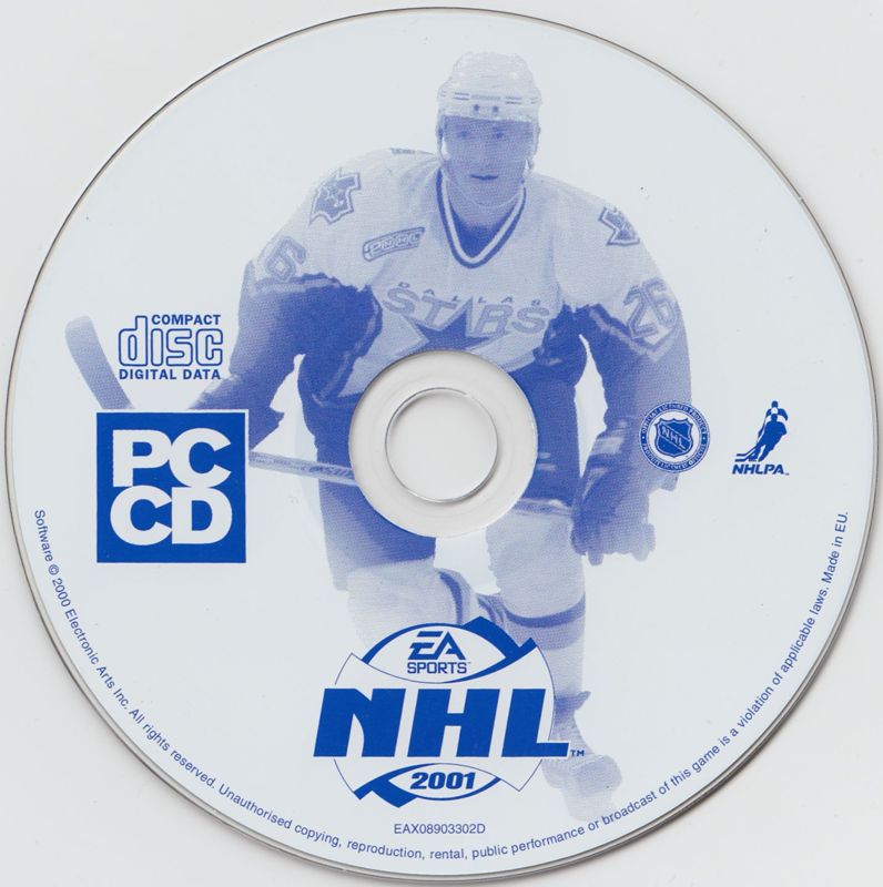 NHL 2001 cover or packaging material - MobyGames