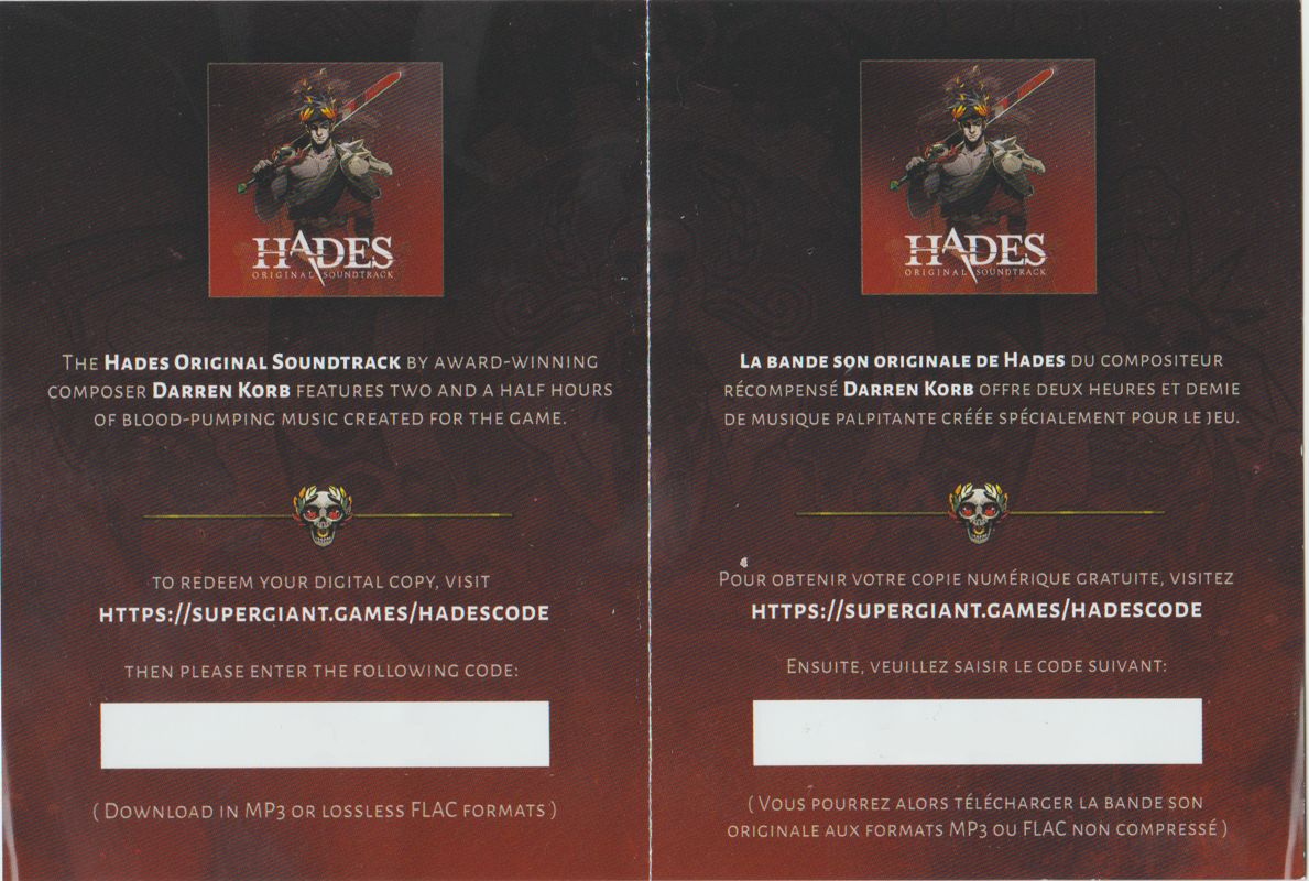 Hades cover or packaging material - MobyGames