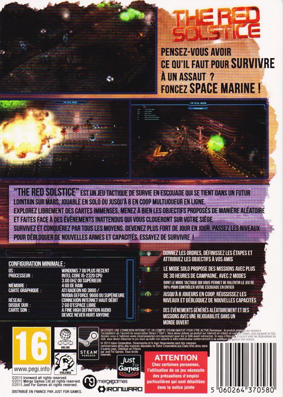 The Red Solstice cover or packaging material - MobyGames