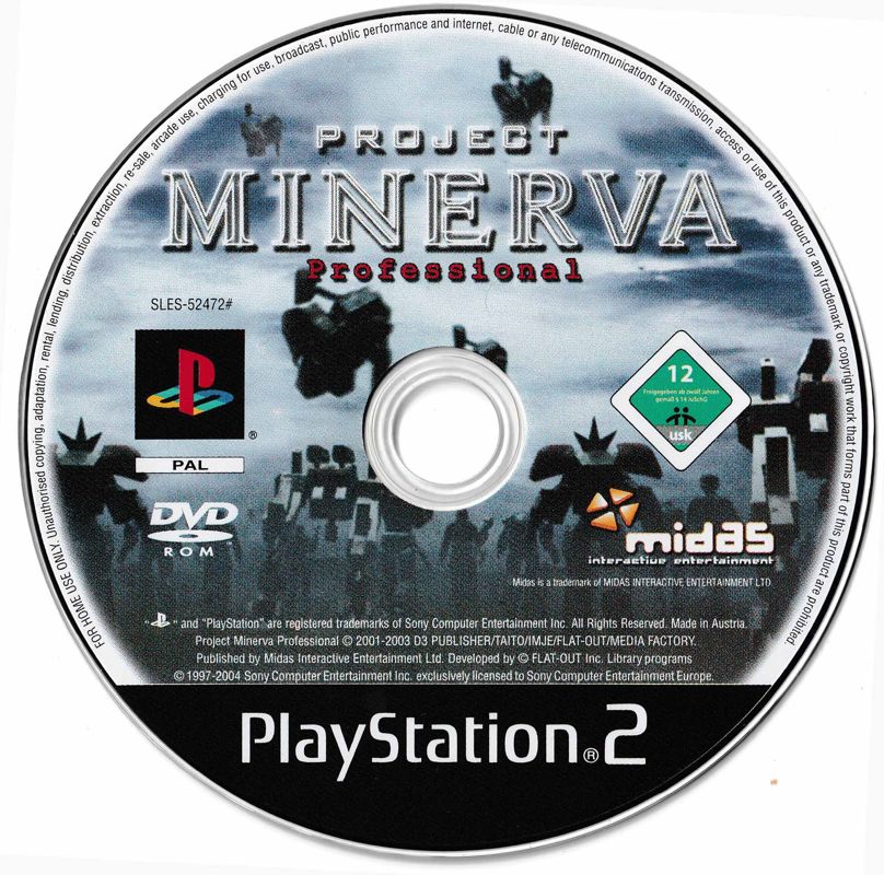 Project Minerva Professional cover or packaging material - MobyGames