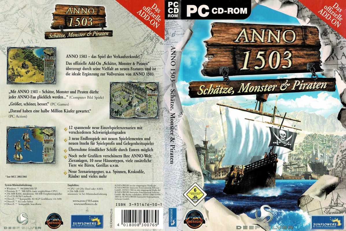1503 A.D.: Treasures, Monsters and Pirates cover or packaging material ...