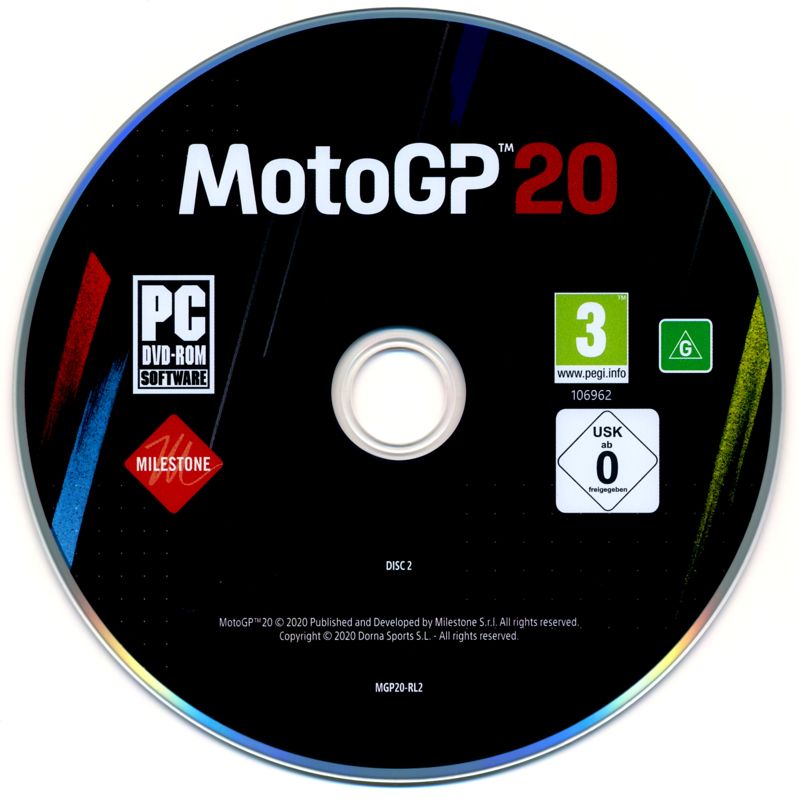 MotoGP 20 cover or packaging material - MobyGames