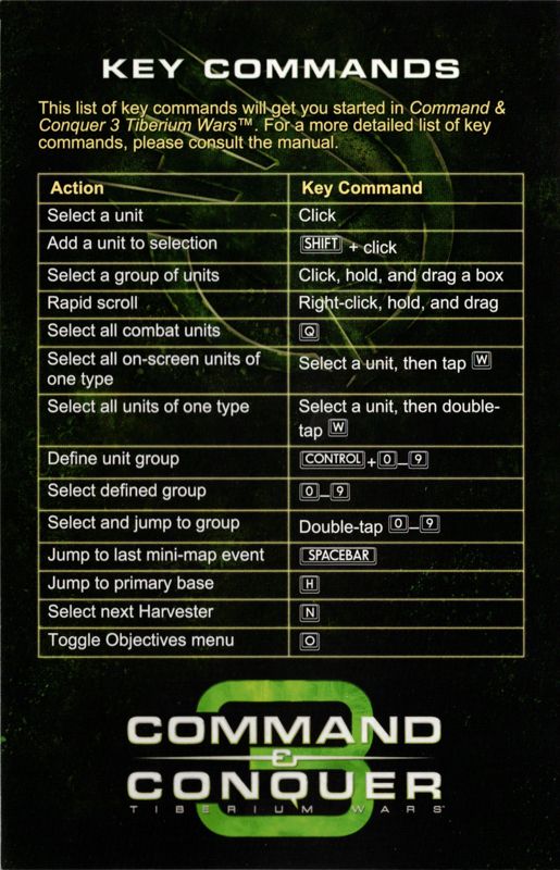 Command & Conquer 3: Tiberium Wars cover or packaging material - MobyGames