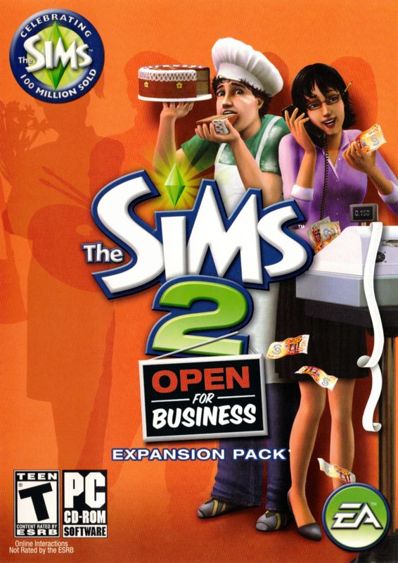 The Sims 2: Open for Business cover or packaging material - MobyGames