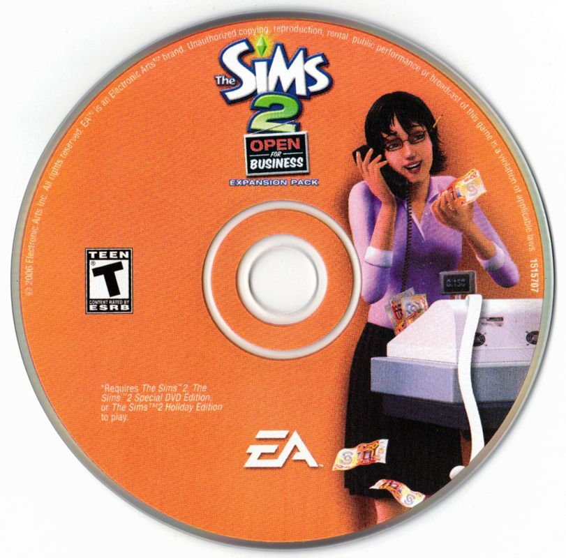 The Sims 2: Open for Business cover or packaging material - MobyGames