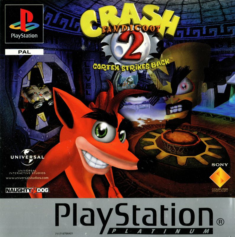 Crash Bandicoot 2: Cortex Strikes Back cover or packaging material ...