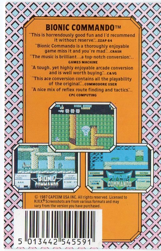 Bionic Commando cover or packaging material - MobyGames
