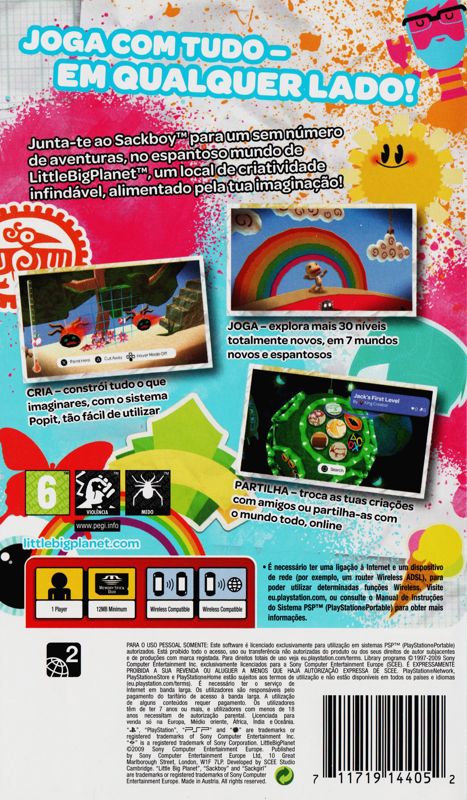 LittleBigPlanet cover or packaging material - MobyGames