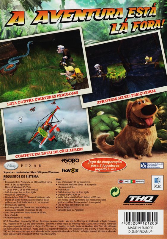 Disney•Pixar Up cover or packaging material - MobyGames