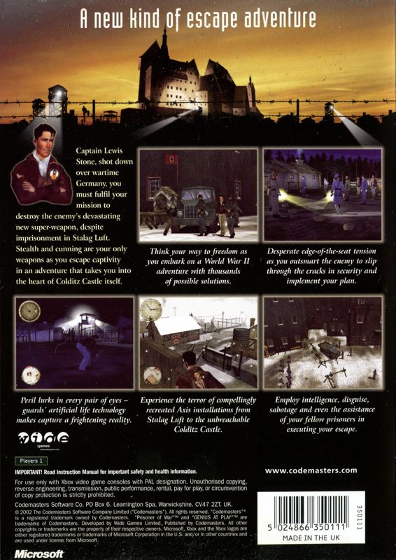 Prisoner of War: World War II cover or packaging material - MobyGames