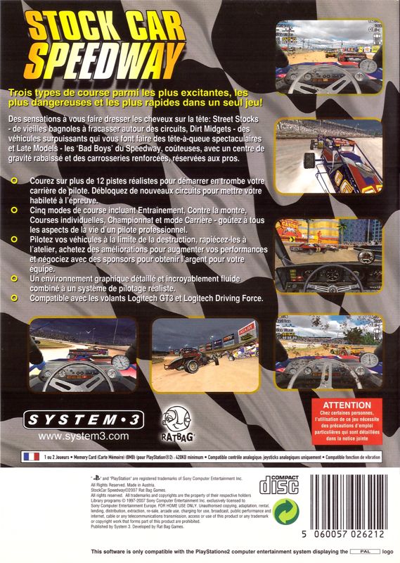 Saturday Night Speedway cover or packaging material - MobyGames