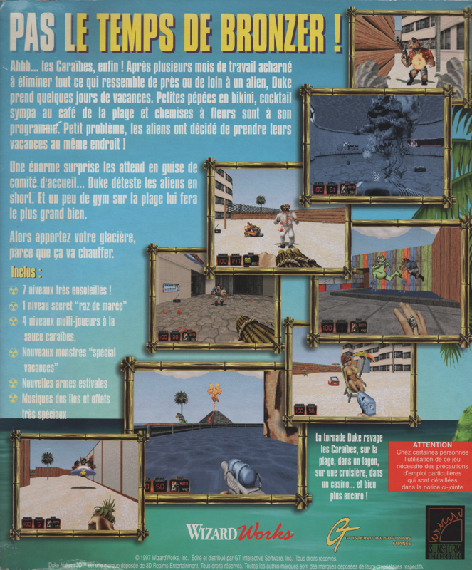 Duke Caribbean: Life's A Beach cover or packaging material - MobyGames