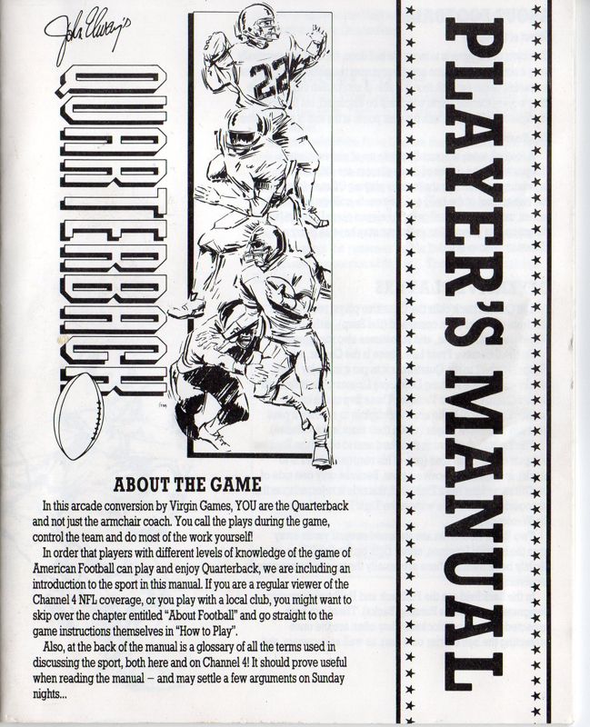 Quarterback cover or packaging material - MobyGames