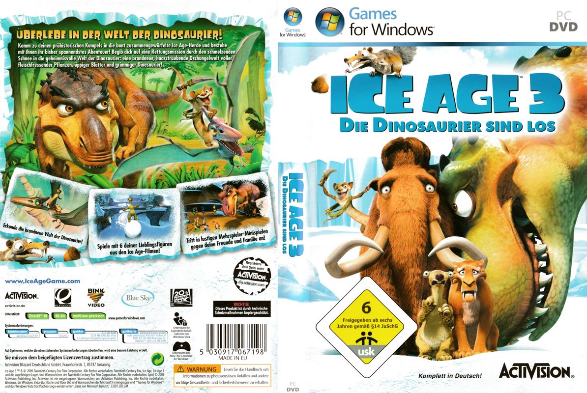 Ice Age: Dawn of the Dinosaurs cover or packaging material - MobyGames