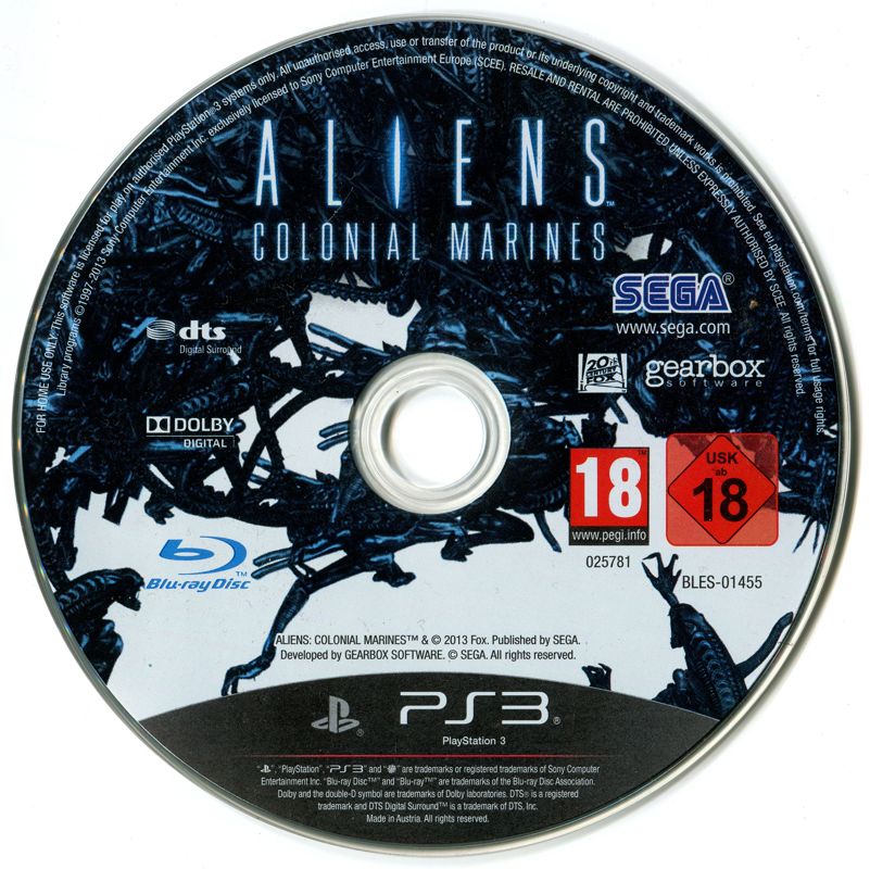 Aliens: Colonial Marines (Limited Edition) cover or packaging material - MobyGames