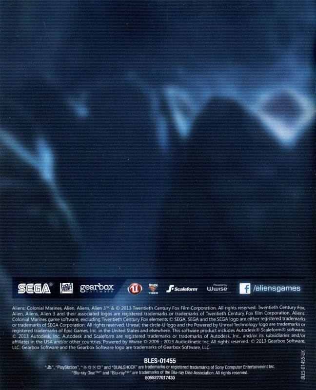 Aliens: Colonial Marines (Limited Edition) cover or packaging material ...