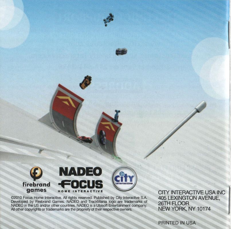 TrackMania Turbo: Build to Race cover or packaging material - MobyGames